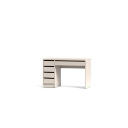 Livetastic Schreibtisch, Kaschmir, Holzwerkstoff, 5 Schublade(n) Schubladen, rechteckig, 55x77.6x120 cm, Arbeitszimmer, Schreibtische, B&uuml;rotische