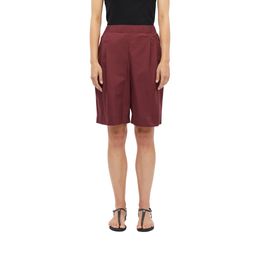 Bermudas s.Oliver, Damen, Gr. 36, N-Gr, schwarz pomegranat, Web, Obermaterial: 60% Baumwolle, 40% Lyocell, unifarben, l&auml;ssig geschnitten knielang, Hosen Bermudas, Lange Shorts mit Gummizug
