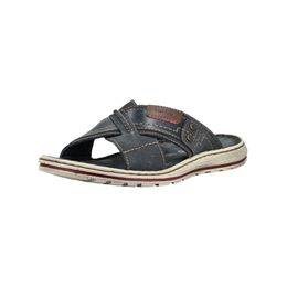 Pantolette Rohde "Rohde Pantoletten Veloursleder", Herren, Gr. 42, grau (ocean), Veloursleder, Schuhe Pantolette