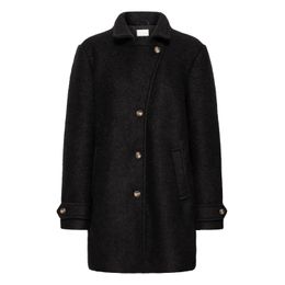 Wintermantel Ichi "Jacke IHSTIPA", Damen, Gr. 38, schwarz, Obermaterial: 50% Polyester PES. 50% Wolle mw., M&auml;ntel Wintermantel