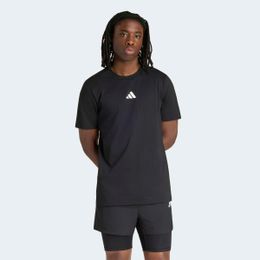 T-Shirt adidas Performance "M CAMO G T", Herren, Gr. L, schwarz, Obermaterial: 70% Polyester, 30% Baumwolle, Shirts T-Shirt, sportlicher Stil, mit Climacool Technologie, aus Polyester