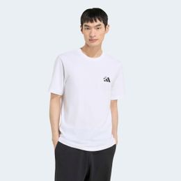 T-Shirt adidas Sportswear "M SUSHI T", Herren, Gr. L, wei&szlig;, Obermaterial: 100% Baumwolle, Shirts T-Shirt, aus Baumwolle, f&uuml;r Erwachsene, mit Basic-Design