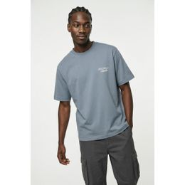 Jack & Jones PlusSize Kurzarmshirt "JORNORREBRO TYPO TEE SS CREW NECK PLS", Jungen, Gr. 4XL, tradewinds print:ss 26, Jersey, Obermaterial: 100% Baumwolle, JACK & JONES PLUSSIZE, bedruckt, regular fit normal, Rundhals, gerader Abschluss, Shirts, Baumwolle, regular fit