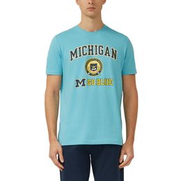 T-Shirt s.Oliver, Jungen, Gr. L, sea glass, Single Jersey, Obermaterial: 100% Baumwolle, gerade h&uuml;ftbedeckend, Rundhals, Shirts T-Shirt, mit plakativem Druck