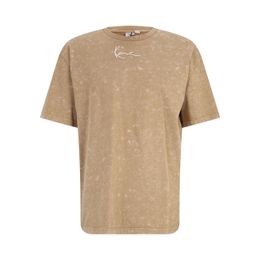 T-Shirt Karl Kani "Karl Kani Herren KU242-006-2 Small Signature Washed Print Tee", Jungen, Gr. L, beige (sand), 100% Baumwolle, bedruckt, normal, Rundhals, Shirts T-Shirt