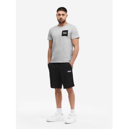 Freizeitanzug Lonsdale "BUSTON", Herren, Gr. 3XL, marl grau, schwarz, wei&szlig;, Obermaterial: 100% Baumwolle, Sportanz&uuml;ge Freizeitanzug, f&uuml;r Erwachsene, 2-teilig, sportlicher Stil, bequeme Passform