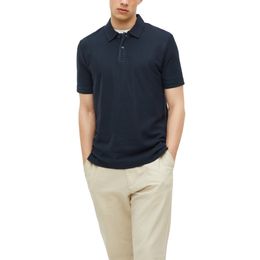 Poloshirt s.Oliver, Herren, Gr. L, navy, Piqu&eacute;, Obermaterial: 60% Baumwolle, 40% Polyester, unifarben, normal h&uuml;ftbedeckend, Rundhals, B&uuml;ndchen, Shirts, Sommer-Poloshirt / unifarben