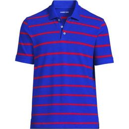 LANDS' END Performance Piqu&eacute;-Poloshirt, Herren,  Blau, Baumwoll-Mischung, by Lands' End