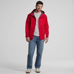 LANDS' END Verstaubare wasserdichte Regenjacke, Herren,  Rot, Polyester, by Lands' End