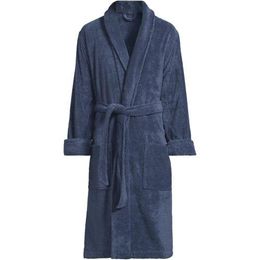 LANDS' END Bademantel aus t&uuml;rkischem Frottee, Herren,  Blau, Baumwolle, by Lands' End