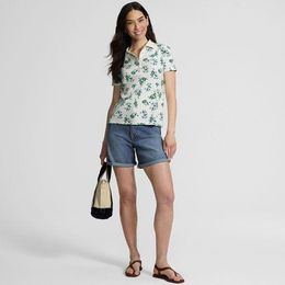 LANDS' END Supima-Poloshirt f&uuml;r Damen in Petite-Gr&ouml;&szlig;e, Damen, size: petite, Elfenbein, Baumwolle, by Lands' End