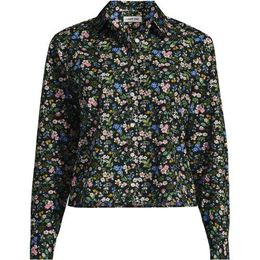 LANDS' END Kurze, b&uuml;gelfreie Hemdbluse f&uuml;r Damen in Petite-Gr&ouml;&szlig;e, Damen, size: petite, Gr&uuml;n, Baumwolle, by Lands' End