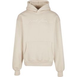 Kapuzenpullover Karl Kani "Karl Kani KK Autograph Heavy Sweat OS Hoodie", Herren, Gr. L, braun, 80% Baumwolle, 20% Polyester, oversize, ohne Ausschnitt, Pullover Kapuzenpullover