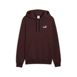 Kapuzensweatshirt Puma "ESS SMALL NO 1 LOGO HOODIE FL S", Herren, Gr. M, chocolate fondue, Fleece, Obermaterial: 66% Baumwolle, 34% Polyester, unifarben, regular fit normal, angesetztes B&uuml;ndchen, Sweatshirts, mit Kapuze, mit angesetztem B&uuml;ndchen am &Auml;rmel