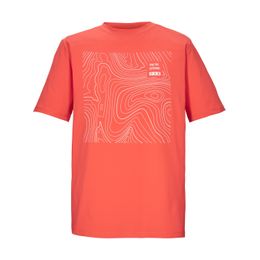 T-Shirt Killtec "KOS 187 MN TSHRT", Jungen, Gr. L, orange, Obermaterial: 94% Polyester, 6% Elasthan, Rundhals, Shirts T-Shirt, Leichtes, atmungsaktives Herren T-Shirt mit Stretch und Print