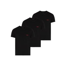 T-Shirt HUGO UNDERWEAR, Jungen, Gr. L (52), schwarz 001, Jersey, Obermaterial: 100% Baumwolle, Basic, V-Ausschnitt, Shirts T-Shirt