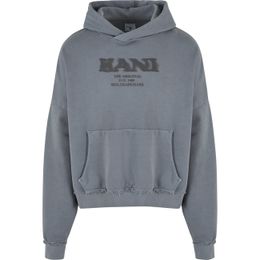 Kapuzenpullover Karl Kani "Karl Kani Karl Kani Retro Sprayed OS Hoodie", Herren, Gr. L, anthrazit, 100% Baumwolle, mehrfarbig, oversize, ohne Ausschnitt, Pullover Kapuzenpullover