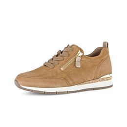 Sneaker Gabor "Sneaker low", Damen, Gr. 40,5, braun, Schuhe Sneaker