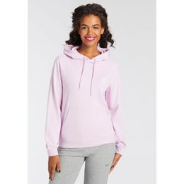 Kapuzensweatshirt Converse, Damen, Gr. XXL, lila (stardust lila), Sweatware, Obermaterial: 80% Baumwolle, 20% Polyester. Kapuzenfutter: 100% Baumwolle, unifarben, oversize, weit angesetztes B&uuml;ndchen, Sweatshirts, mit Logostickerei