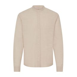 Langarmhemd Blend "Langarmhemd BHDaris", Herren, Gr. S, N-Gr, beige (oyster gray), Obermaterial: 100% Baumwolle CO., Hemden