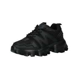 Sneaker Steve Madden "Steve Madden Sneaker Lederimitat/Textil", Herren, Gr. 43, schwarz (schwarz, schwarz), Lederimitat, Textil, Schuhe Sneaker