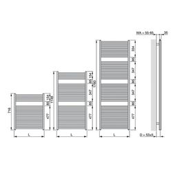 Zehnder Troja Badheizk&ouml;rper, Warmwasser- oder Mischbetrieb, ZT300245B100000, TG-070-045-05