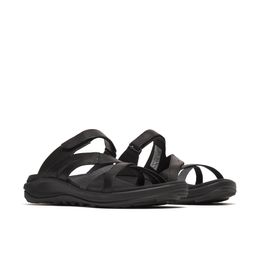 Sandale Merrell "DISTRICT 4 LTR WEAVE", Damen, Gr. 41, schwarz, Leder, Synthetik, Schuhe Sandale