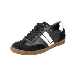 Sneaker Paul Green "Paul Green Sneaker Leder", Damen, Gr. 38,5, schwarz, Leder, Schuhe Sneaker