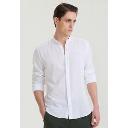 Langarmhemd FELIX HARDY "Basic Hemd", Herren, Gr. XXL, Normalgr&ouml;&szlig;en, wei&szlig;, 65% Baumwolle, 35% Leinen, Hemden