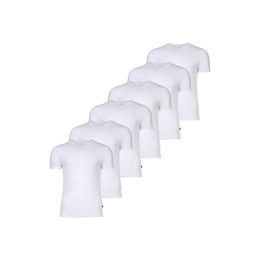 JOOP! T-Shirt JOOP "T-Shirt Everyday 6er Pack", Herren, Gr. M, wei&szlig;, Obermaterial: 95% Baumwolle CO. 5% Elasthan EL., Shirts T-Shirt