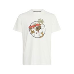 Rundhalsshirt Blend "Rundhalsshirt BHJerron", Herren, Gr. L, bunt (wei&szlig; bear), Obermaterial: 100% Baumwolle CO., Shirts Rundhalsshirt