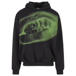 Kapuzensweatshirt Karl Kani "Karl Kani Karl Kani Retro Kani Grillz OS Hoodie", Herren, Gr. L, schwarz, gr&uuml;n, 65% Baumwolle (Bio), 35% Polyester (Recycelt), bedruckt, Sweatshirts