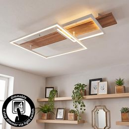 hofstein Pompu Deckenleuchte LED Naturfarben, Wei&szlig;, 1-flammig
