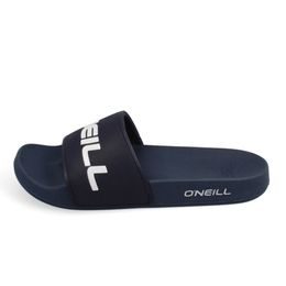 O`Neill Sandale O'NEILL "LOGO SLIDER MEN", Herren, Gr. 41, blau (marineblaus), Synthetik, Schuhe Sandale