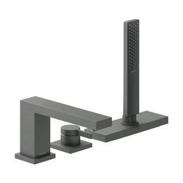 Hansgrohe Tecturis E 3-Loch-Wannenrandmischer 73443340 mit sBox, brushed black chrome