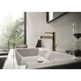 Hansgrohe Finoris Waschtischarmatur 76025140 CoolStart, Ausladung 139mm, mit Zugstange, brushed bronze