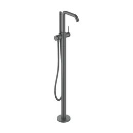Hansgrohe Tecturis S Einhebel-Wannenarmatur 73440340 bodenstehend, brushed black chrome