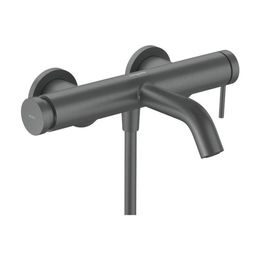 Hansgrohe Tecturis S Einhebel-Wannenarmatur 73422340 Aufputz, brushed black chrome