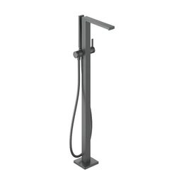 Hansgrohe Tecturis E Einhebel-Wannenmischer 73445340 bodenstehend, brushed black chrome