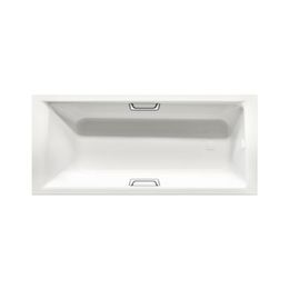 Kaldewei Badewanne 142700011001 170x80x41cm, mit Haltegriff, Invisible Grip, alpinwei&szlig;
