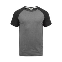 !Solid Rundhalsshirt SOLID "Rundhalsshirt SDBastian", Herren, Gr. XL, grau (grau mel), Obermaterial: 60% Baumwolle CO. 40% Polyester PES., Shirts Rundhalsshirt