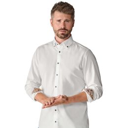 Businesshemd Venti "Venti Businesshemd uni", Herren, Gr. 40, Normalgr&ouml;&szlig;en, wei&szlig;, 100% Baumwolle, unifarben, schmal, Hemden