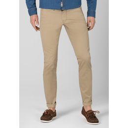 Chinos Timezone "Slim JannoTZ", Herren, Gr. 31, L&auml;nge 32, natur, 98% Baumwolle 2% Elastan, normal, Hosen