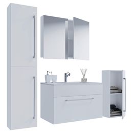 Badezimmer Badinos 5-tlg. Wei&szlig;