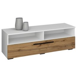 Lowboard Arila Wei&szlig;/Honigeiche