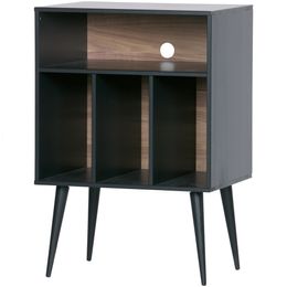 Kommode James Schwarz/Walnussfarben B: 60cm