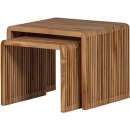 Beistelltisch Jasmijn 2er-Set Teak