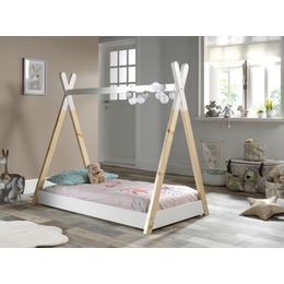 Vipack Hausbett TIPI Naturfarben ca. 90x200 cm