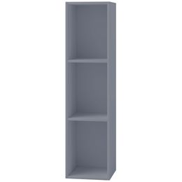 Schallplattenregal Platto in Grau, 3-fach