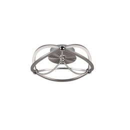 Trio LED-Deckenleuchte Charivari Nickelfarben max. 20 Watt Deckenlampe